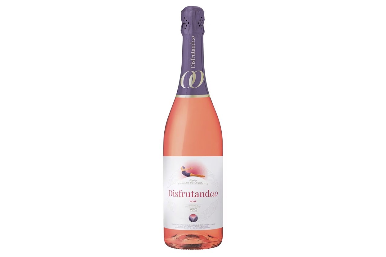 Disfrutand0'0 Sparkling Rosado - Vino Espumoso sin Alcohol